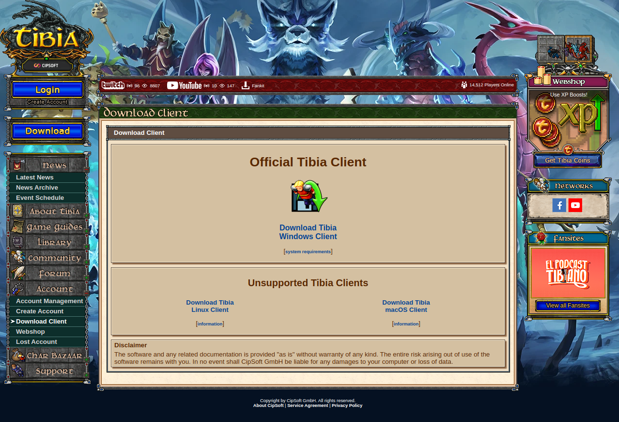 Instalar tibia en Ubuntu 22.04 - jcastaneda